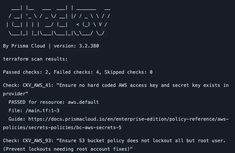 Using Checkov with Terraform - Integrations, Features, Examples